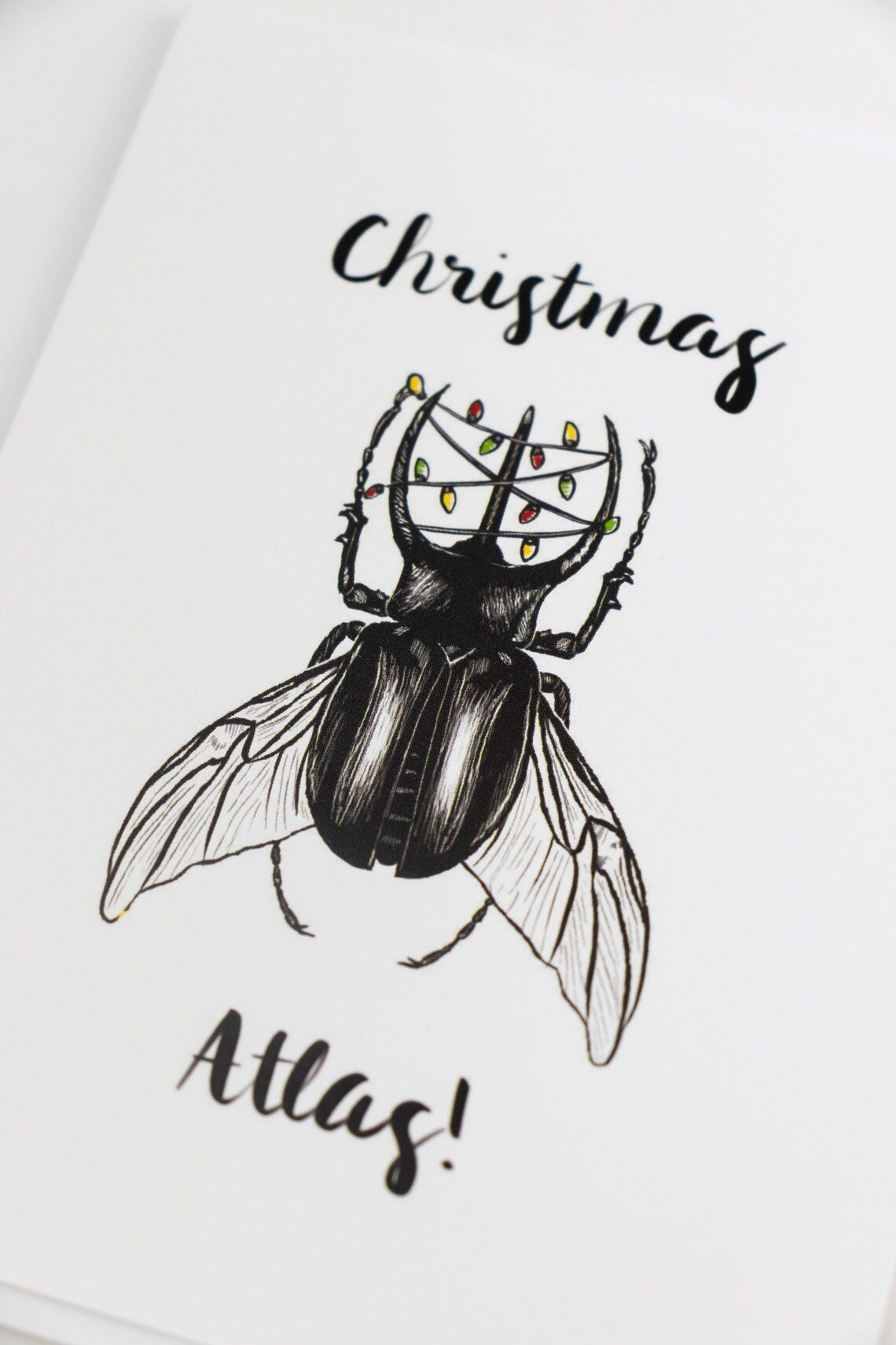 Christmas Atlas Card - Etsy