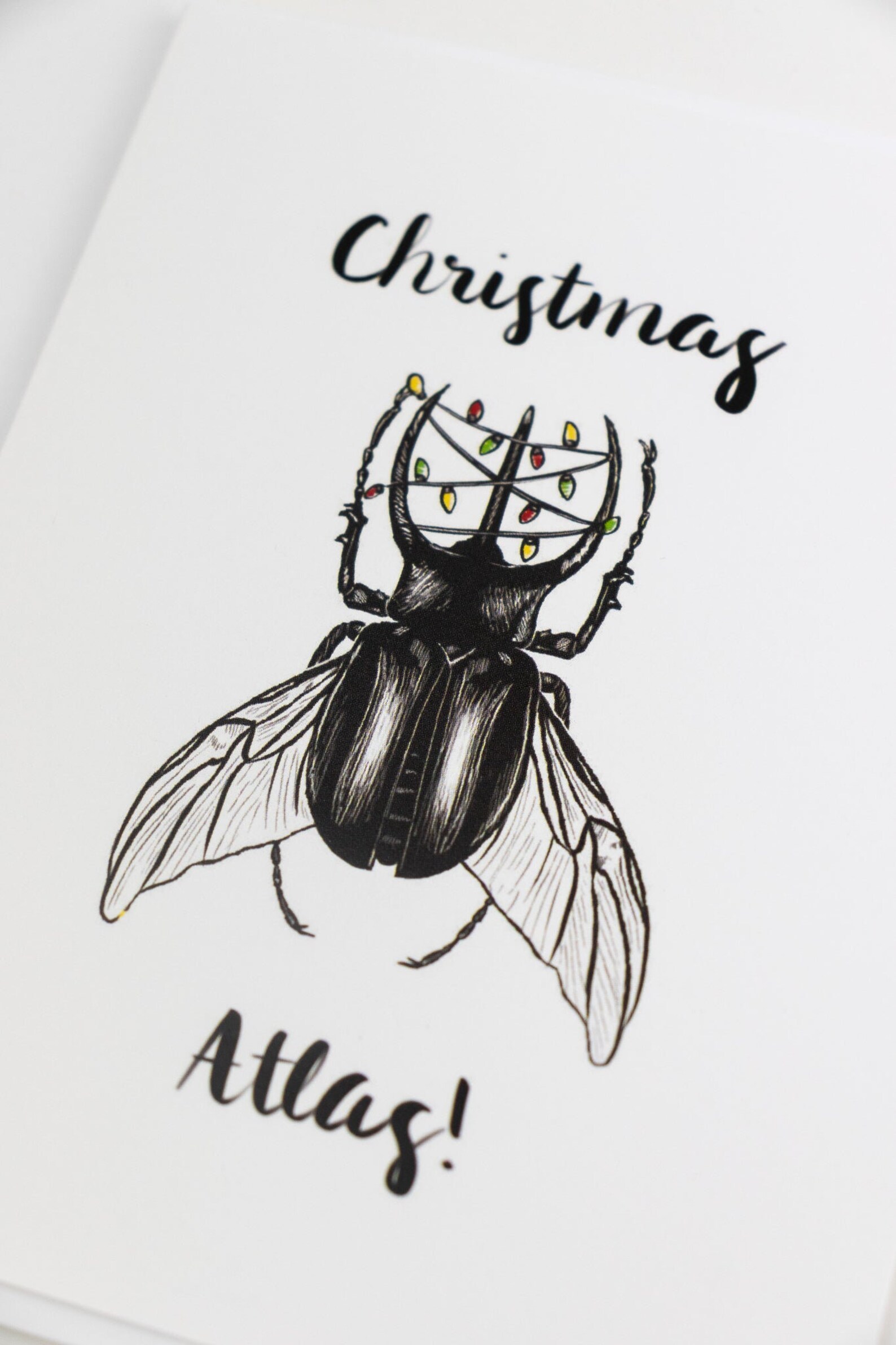 Christmas Atlas Card - Etsy