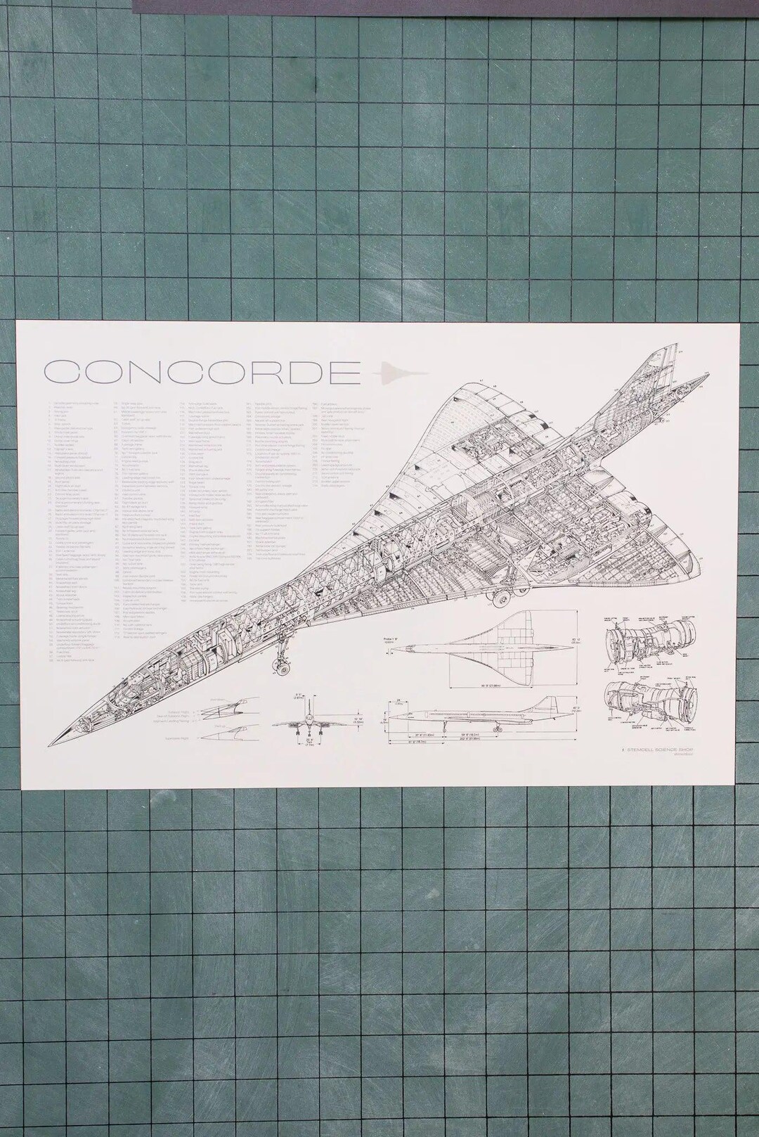 Concorde Supersonic Airliner Schematic Chart - Etsy UK