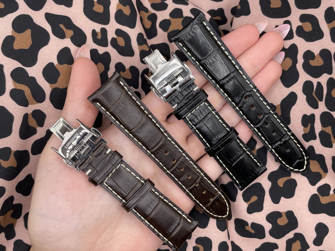Genuine Leather Watch Strap for LONGINES Replacement Longines Watch ...