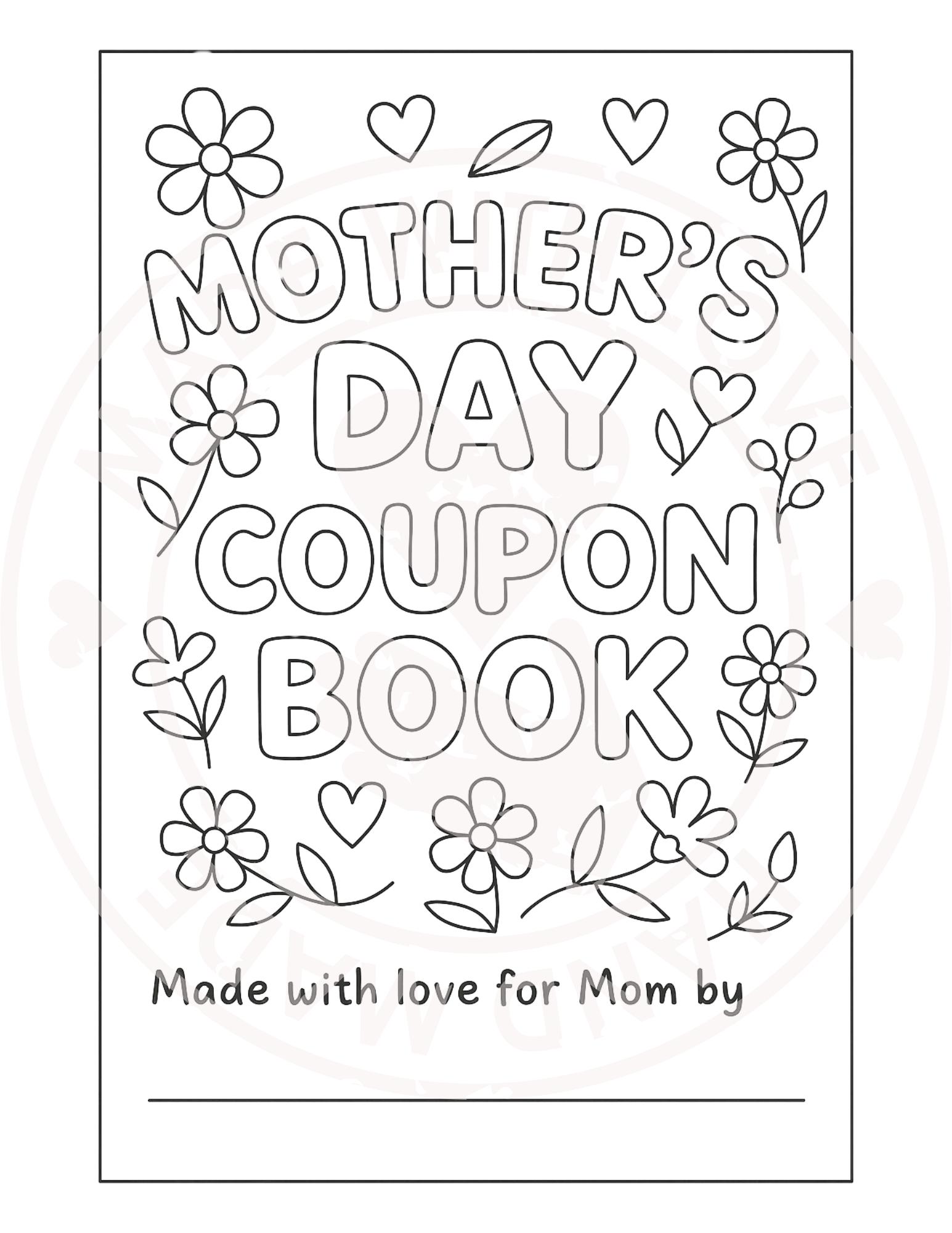 Mother's Day Coupon Book – Digital Download – Print at Home - Etsy