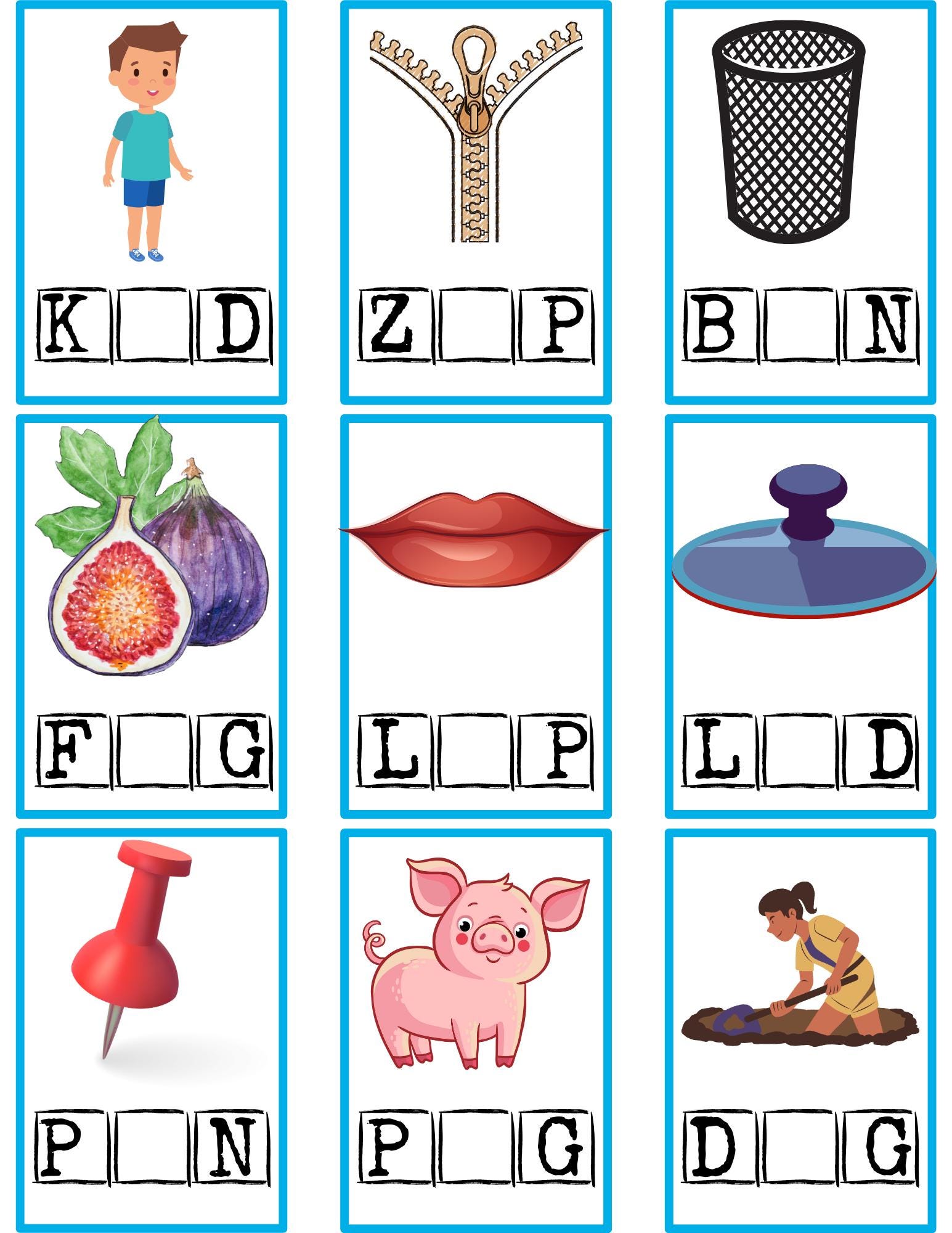 CVC Reading, Short Vowels, Words, Phonics Printables, Worksheets ...