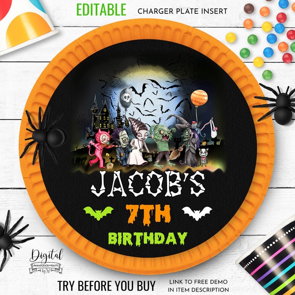 Halloween Plates - Etsy