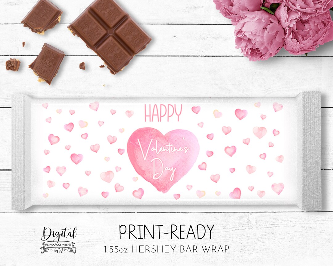 Valentine Candy Bar Wrappers. Valentine Favors, Classroom Favors ...