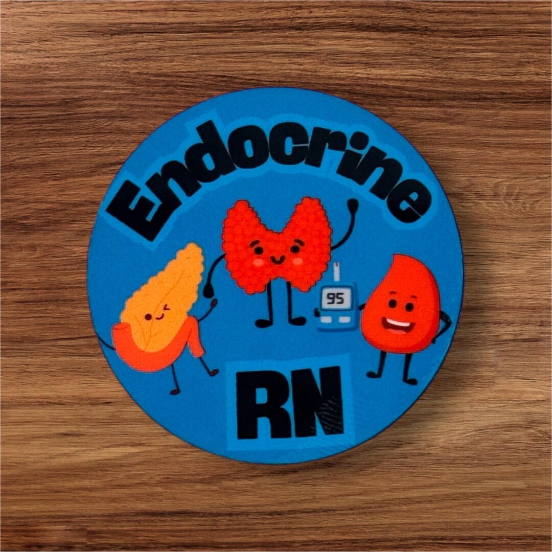 Endocrine Nurse Badge Face - Etsy