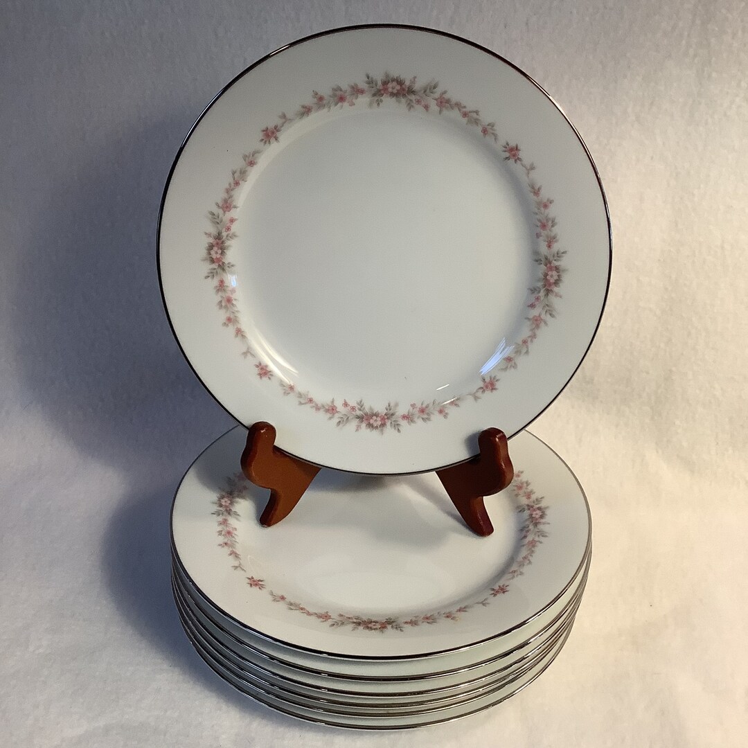 Rose Point 6206 Bread Plates, Noritake China, Set of 7 - Etsy