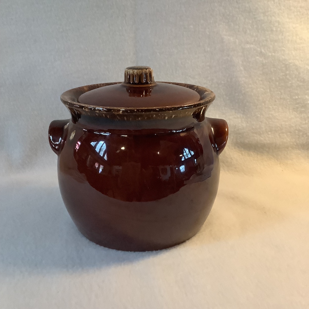 Hullpottery Brown Dip Bean Pot, Oven Proof USA - Etsy
