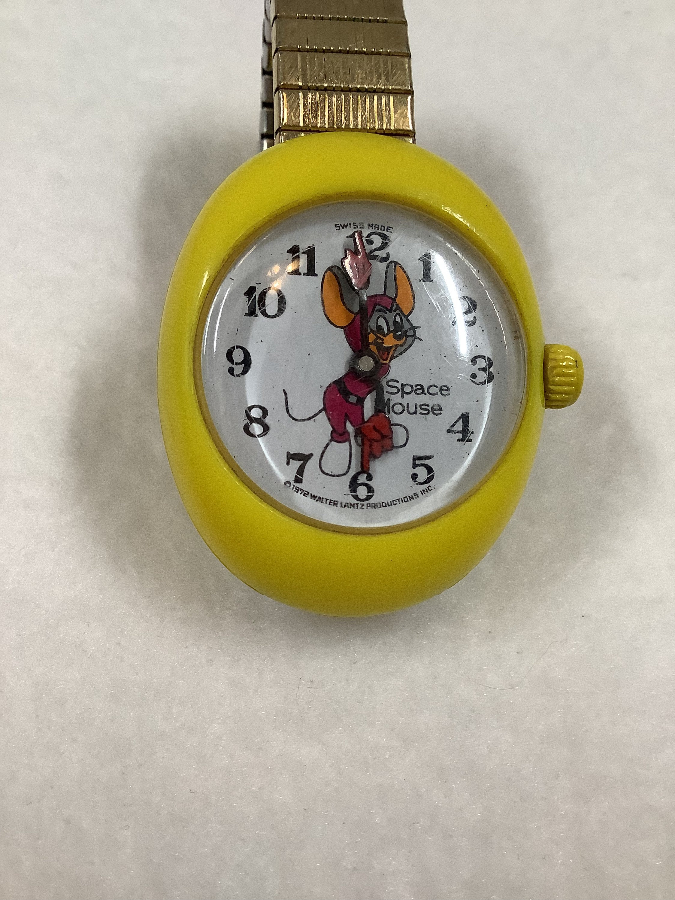 1972 Youth Space Mouse Watch, Swiss Made, Youth Size, Walter Lantz - Etsy