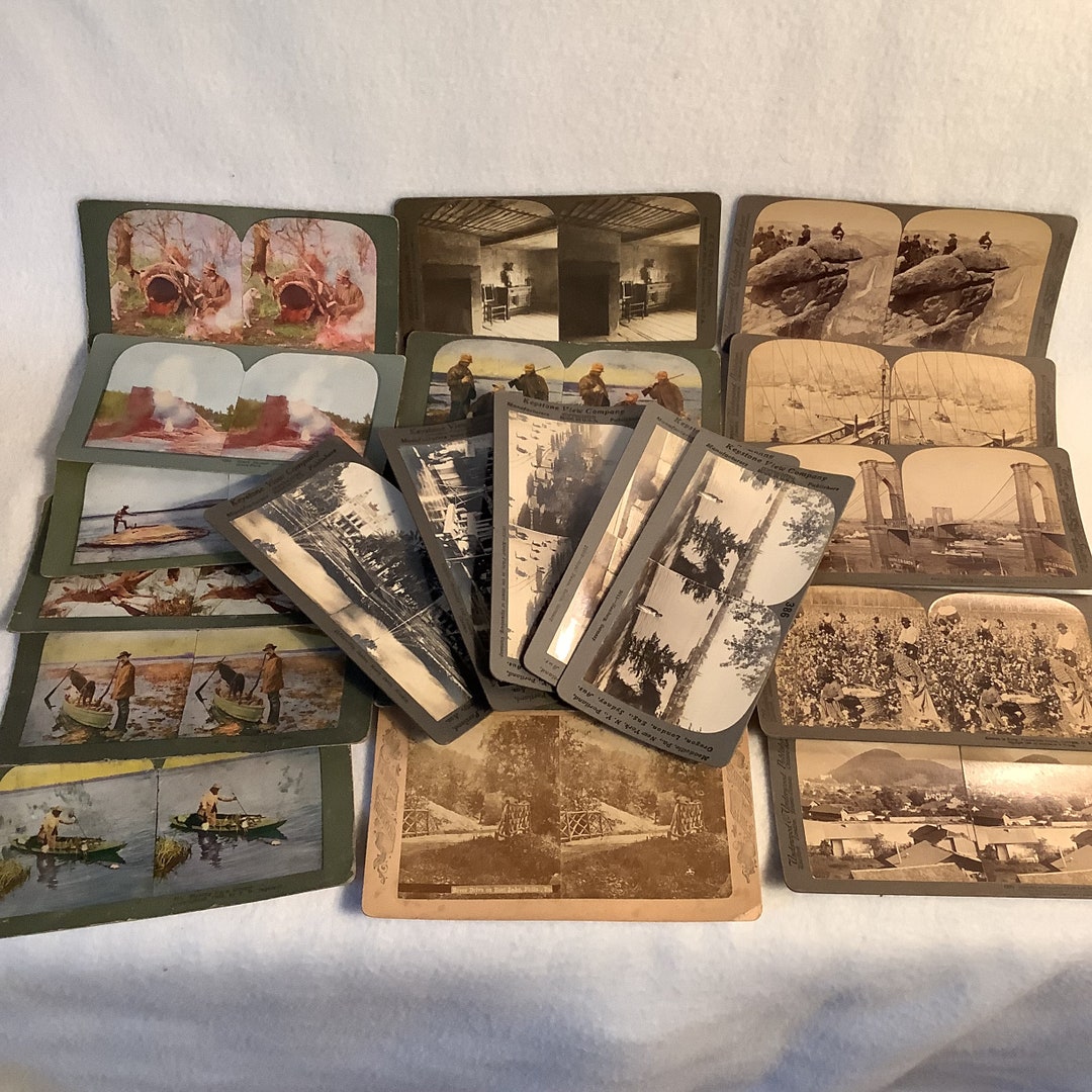 Antique Stereoscope Cards, Stereo View, Group of 21 - Etsy