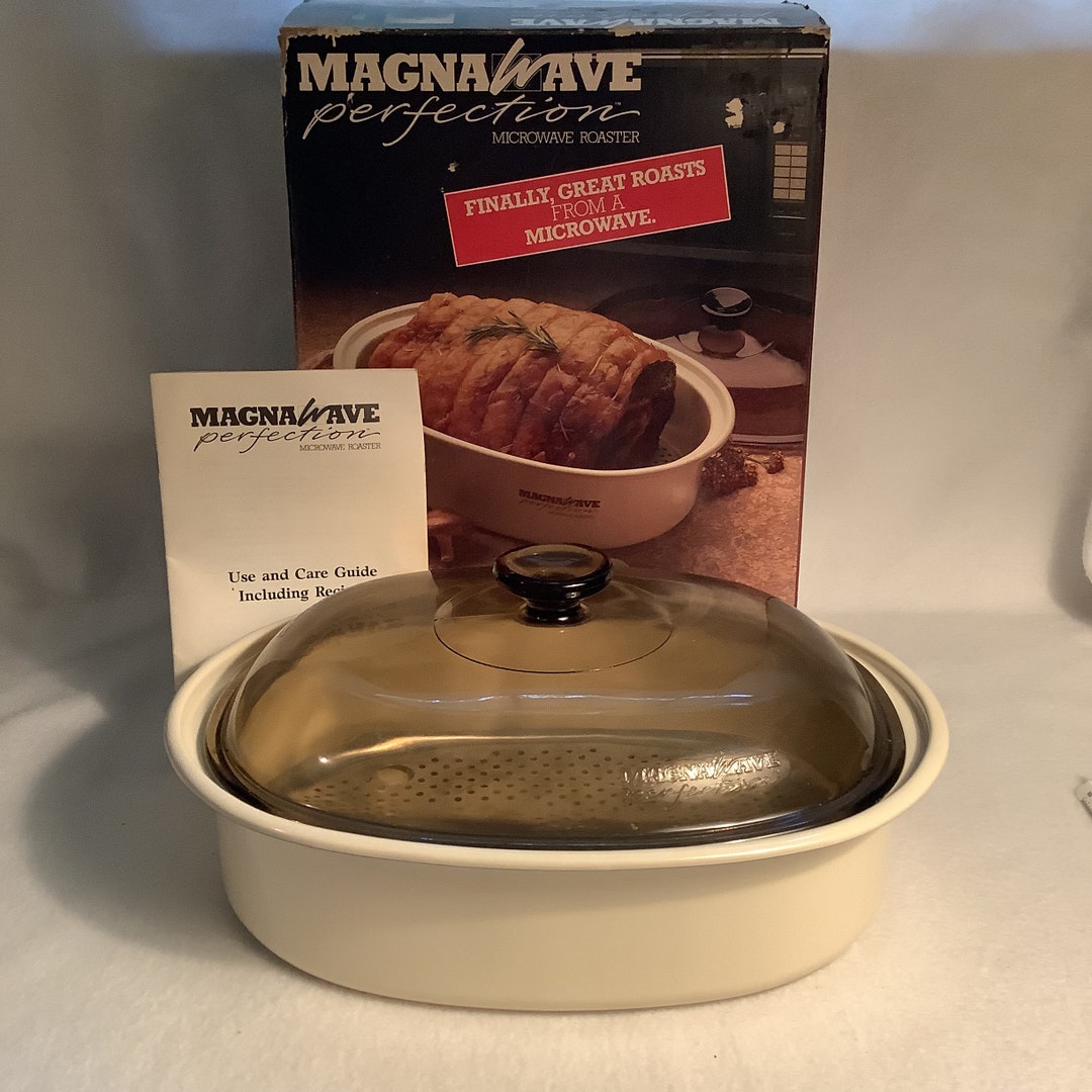 Magnawave Perfection Microwave Roaster Pan in Original Box With Booklet ...