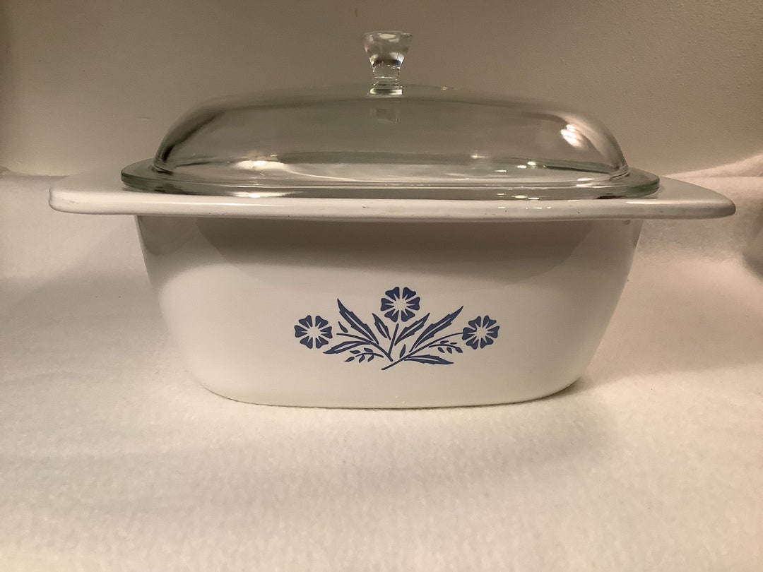 Corning Ware Blue Cornflower Dutch Oven, 4 Quart, P-34-B, With Lid P-12 ...