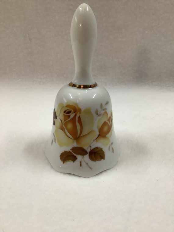 Vintage Gold Rose Bell Made in Japan UC & GC Japan - Etsy