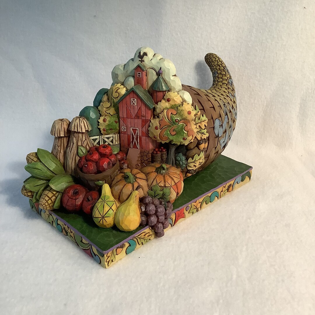 Jim Shore Cornucopia Heartwood Creek “county Bounty” 4017595 - Etsy