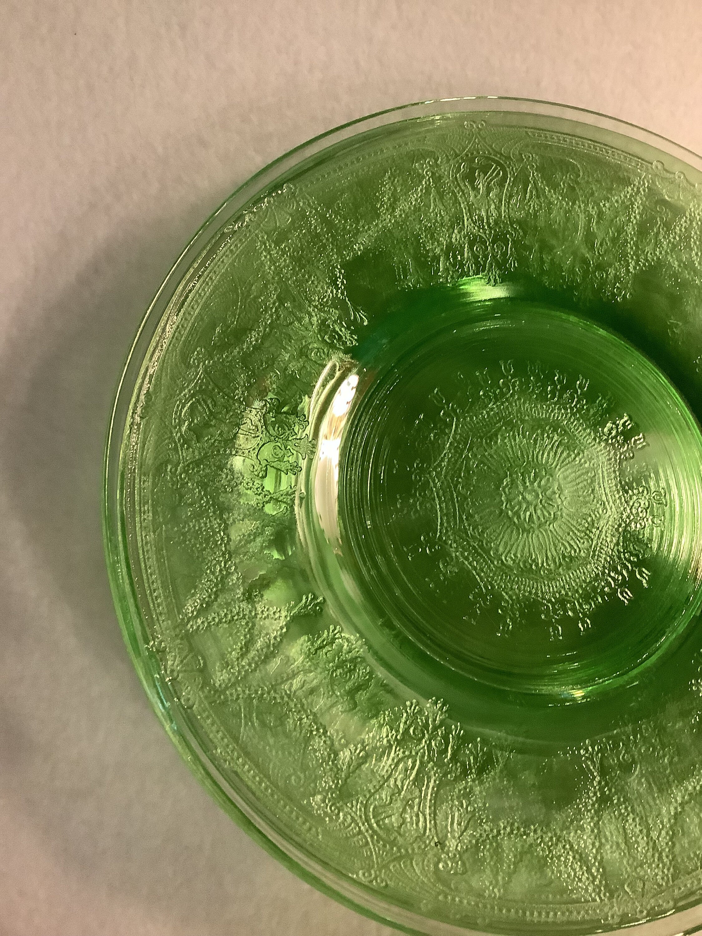 Green Depression Glass 8 Plates Cameo Ballerina Pattern Set - Etsy