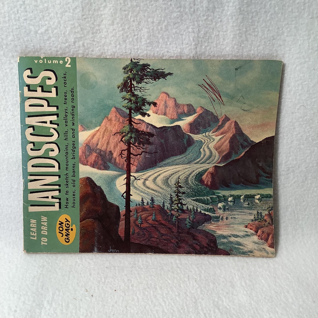 Learn to Draw Landscapes Volume 2 by Jon Gnagy, 1962 - Etsy