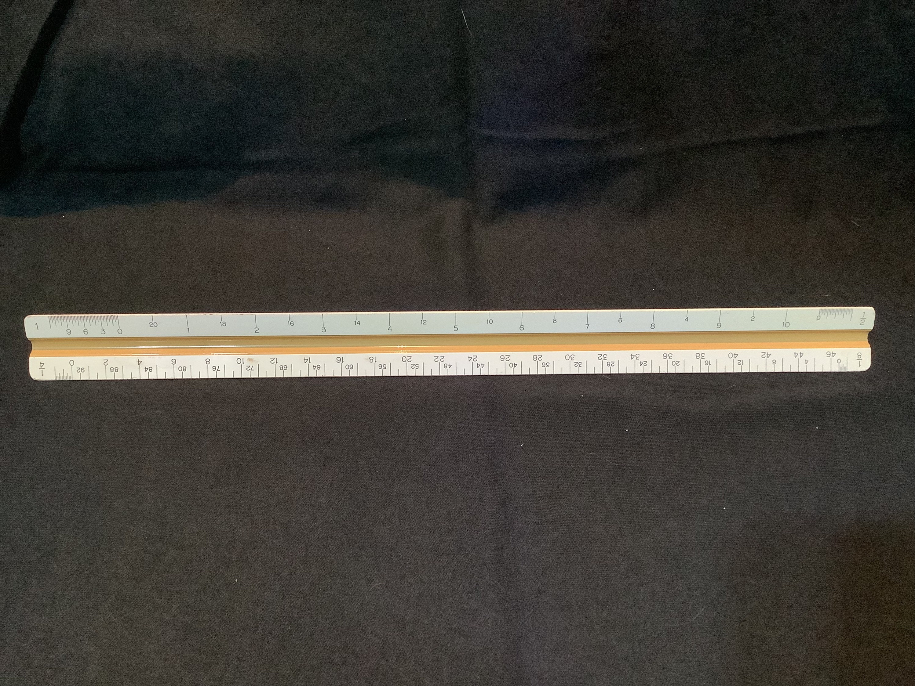 Teletype Post by Hemi Drafting Ruler, 3BCG-25B, Triangular Ruler, 3 Sided Ruler - Etsy