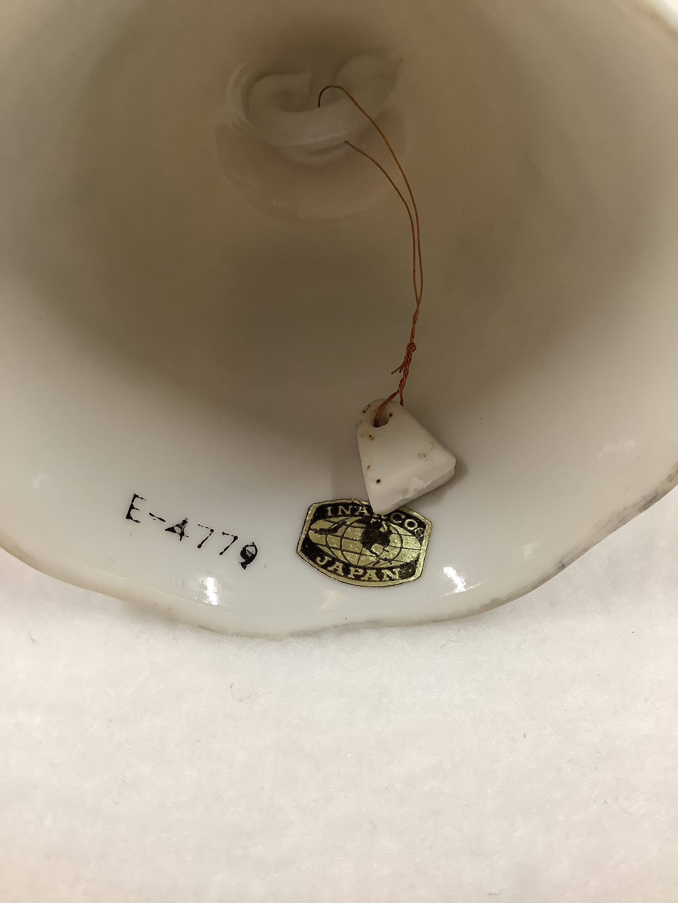 Vintage Made in Japan Inarco E-4779 Bell With Blue Flowers - Etsy