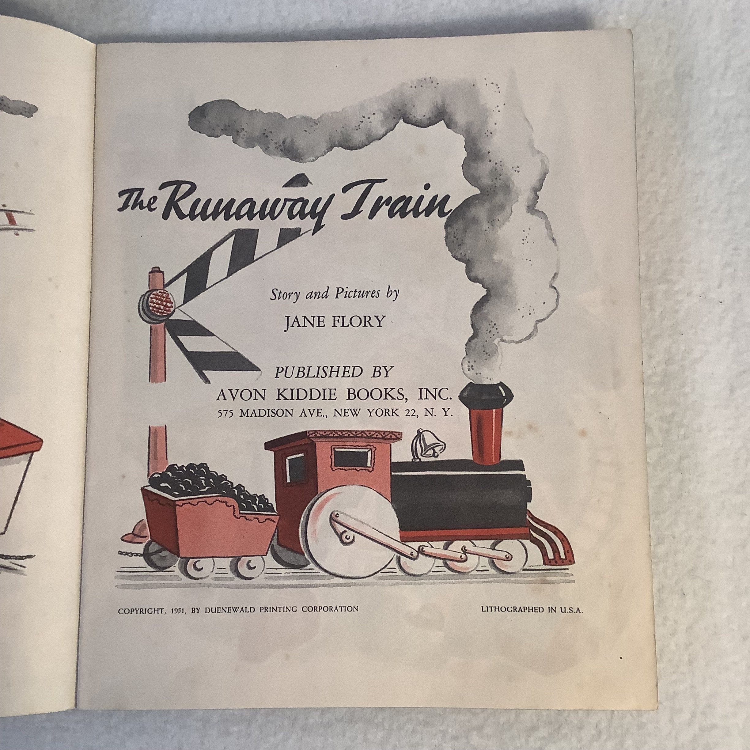 1951 the Runaway Train Pop up Book - Etsy