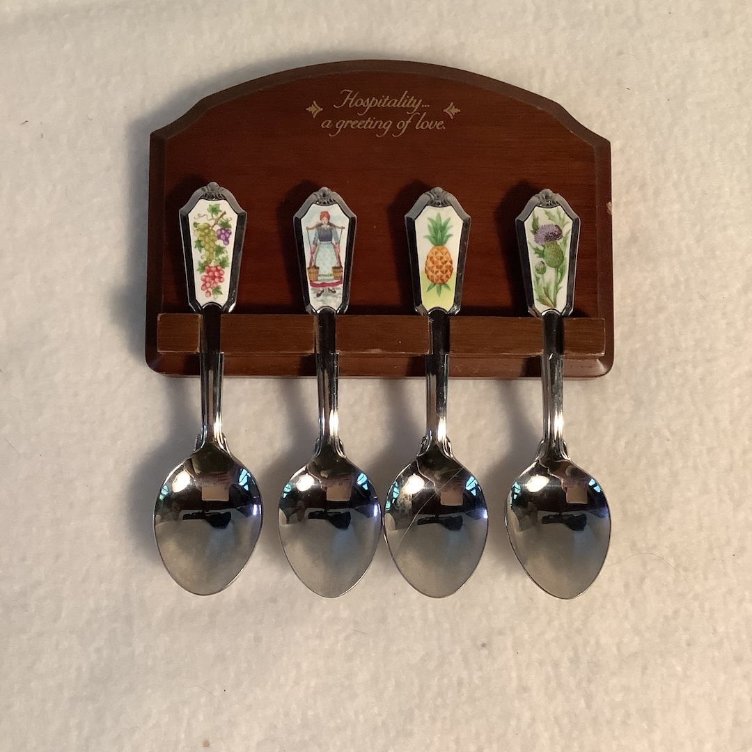 Avon Hospitality Spoons and Rack - Etsy