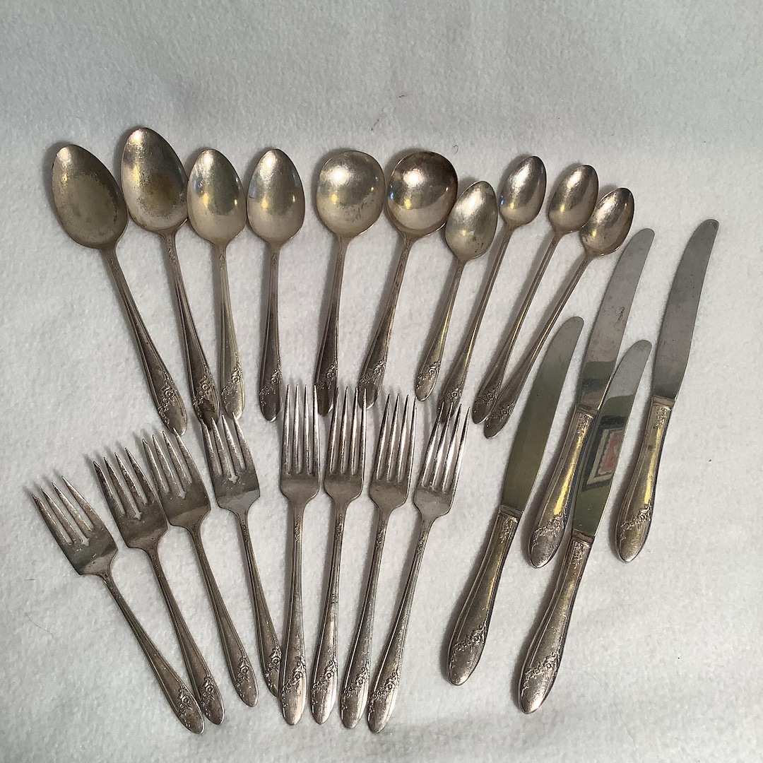 Tudor Plate Oneida Community Silverware 22 Pieces Queen Bess Pattern - Etsy