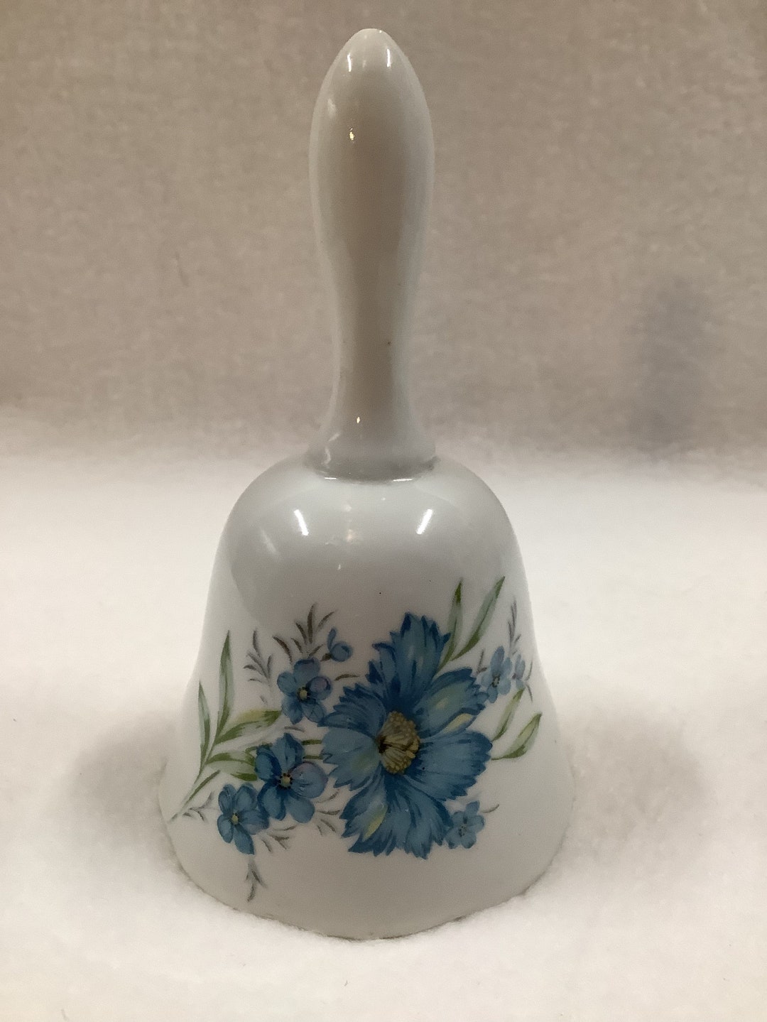 Vintage Made in Japan Inarco E-4779 Bell With Blue Flowers - Etsy