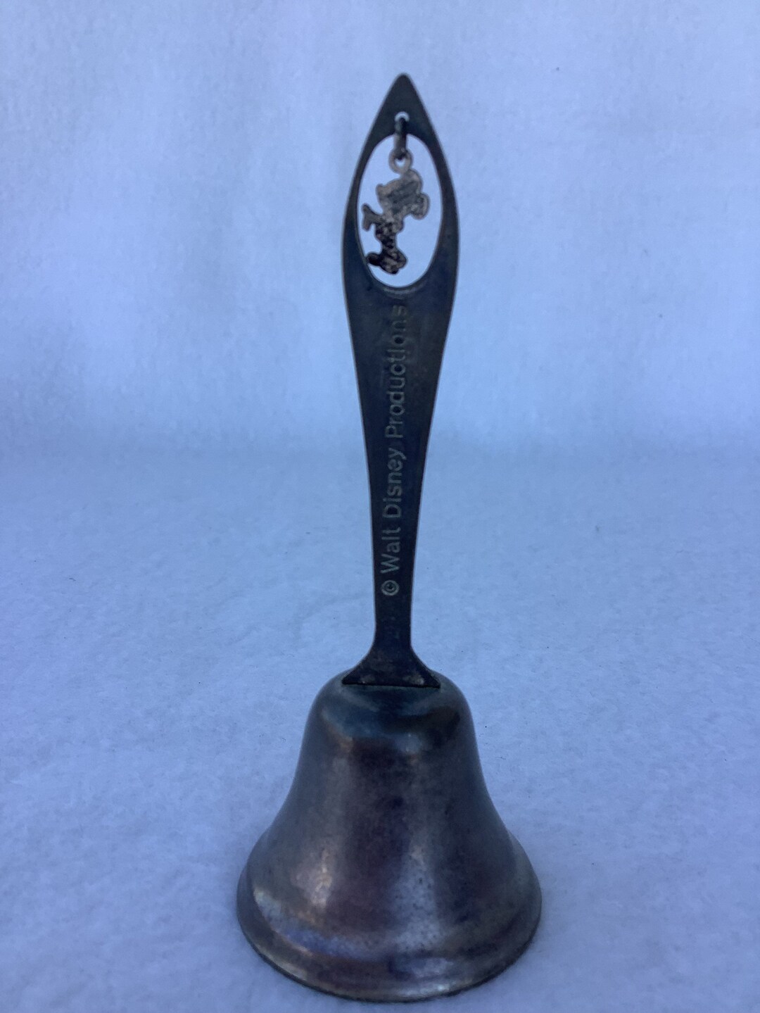 Vintage Walt Disney Productions 4” Metal Bell, Mickey Mouse Character ...