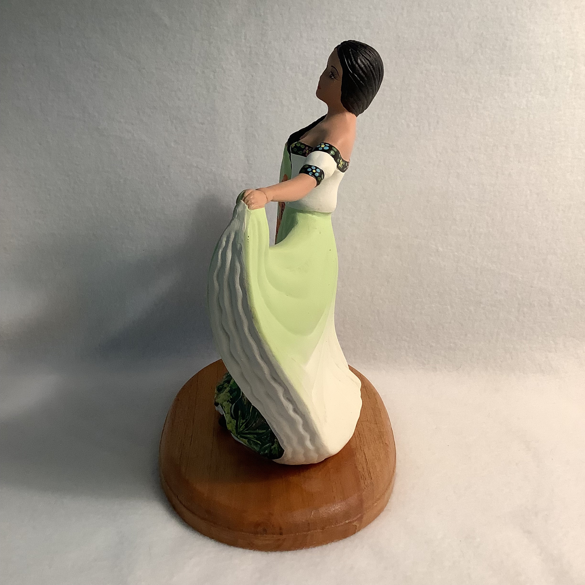 Spanish Lady Figurine With Full Skirt, Hand Painted, Ceramic Lady - Etsy