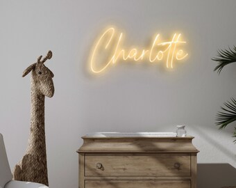 Baby Name Neon Light - Etsy