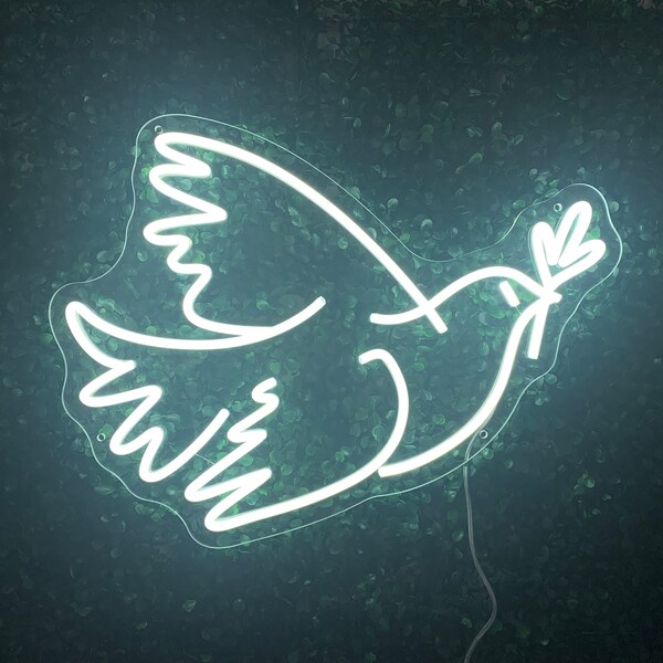 Neon Peace Sign - Etsy