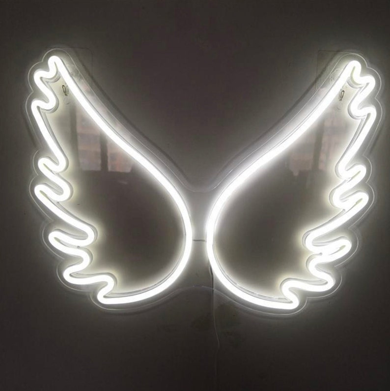 Angel Neon Sign Angel Neon Light Angel Neon Led Signangel - Etsy