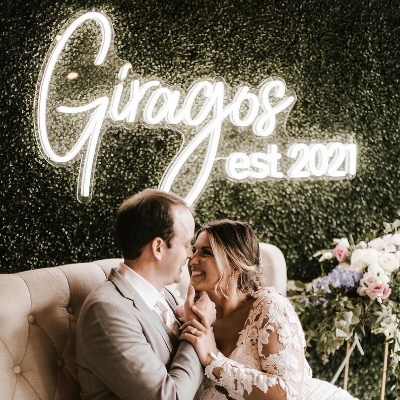 Neon Sign in Arch Custom Neon Sign Light Wedding Neon Sign - Etsy