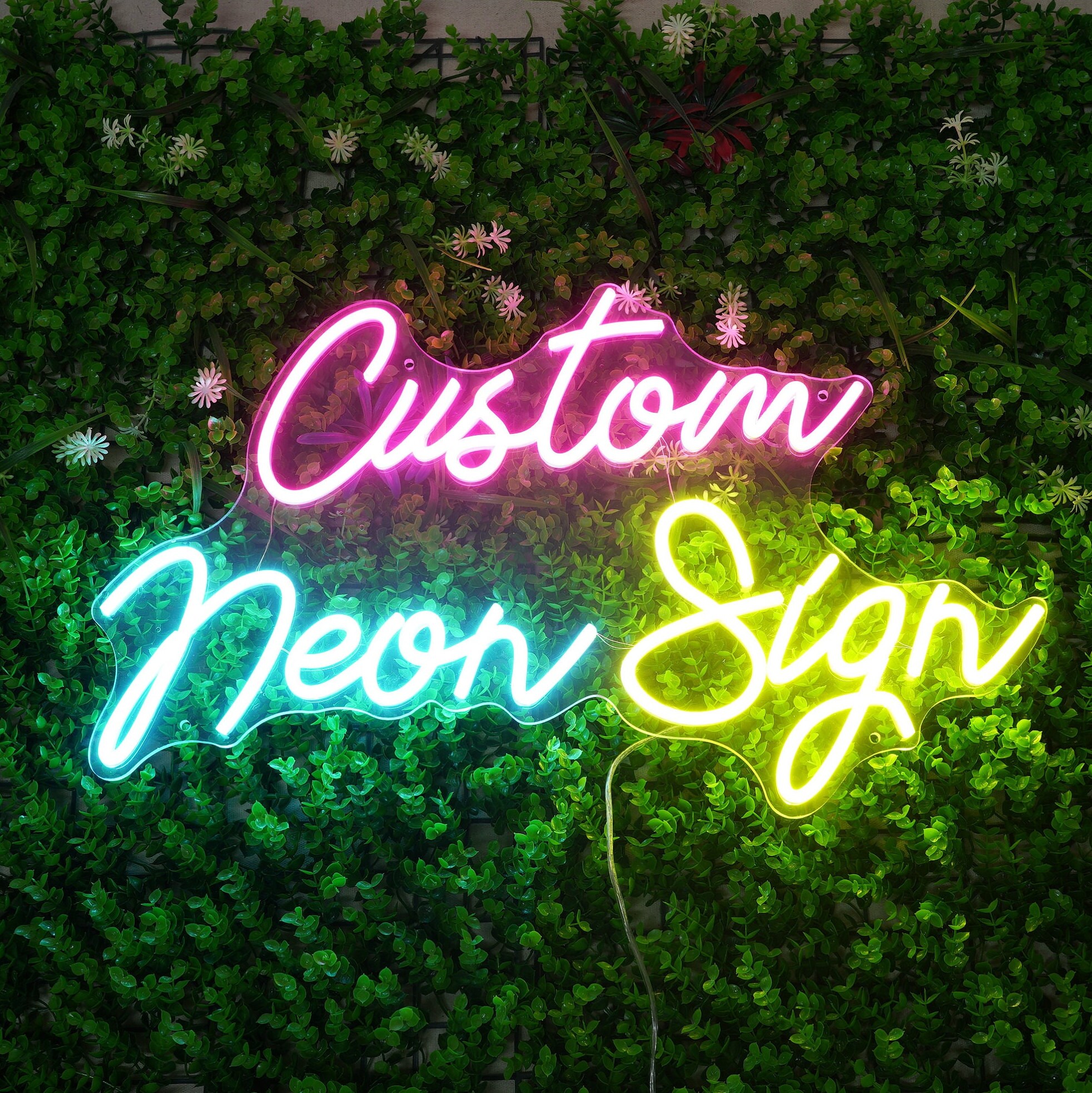 Wall Décor Signs Oh Baby Neon Signs Neon sign Wedding Neon sign wall ...