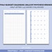 Printable Monthly Budget Undated Grid Calendar Worksheet | Month ...