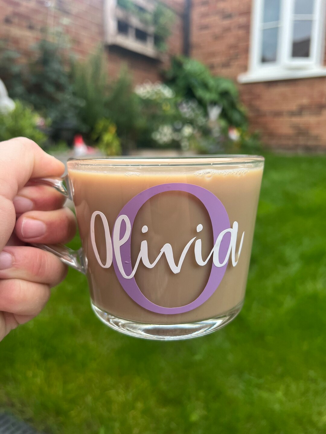 The OG Mug Personalised Glass Mug Initial Mug Tea Coffee Name Mug - Etsy