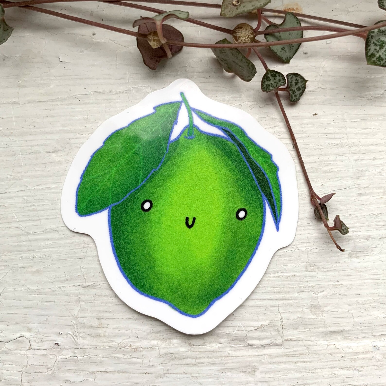 Cute Fruit Lime Vinyl Sticker Laptop Bike Sticker Original | Etsy