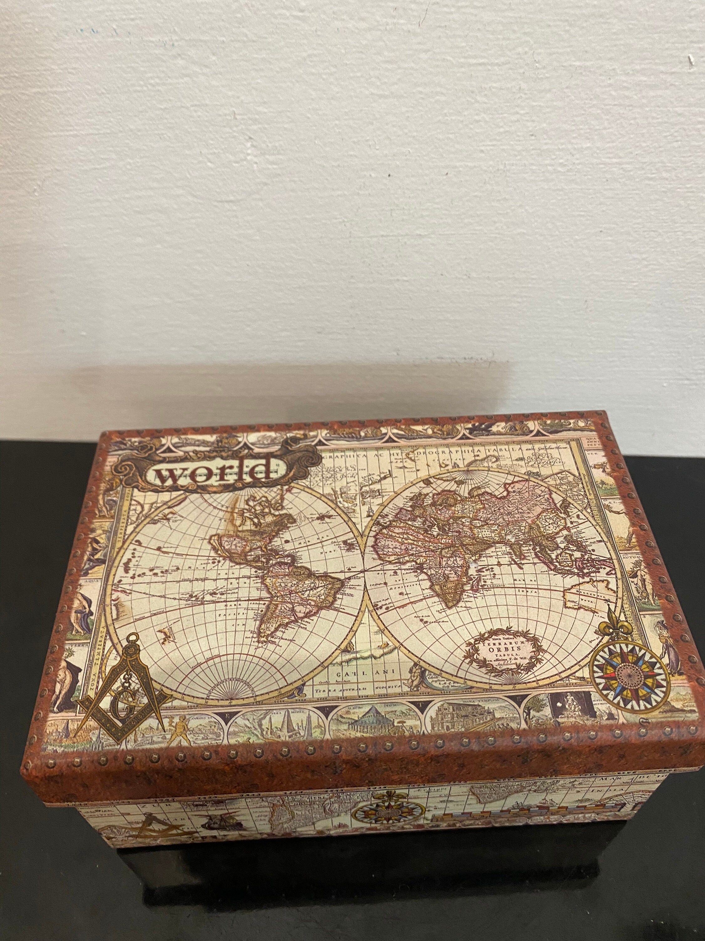 World Map Paper Storage Box - Etsy Australia