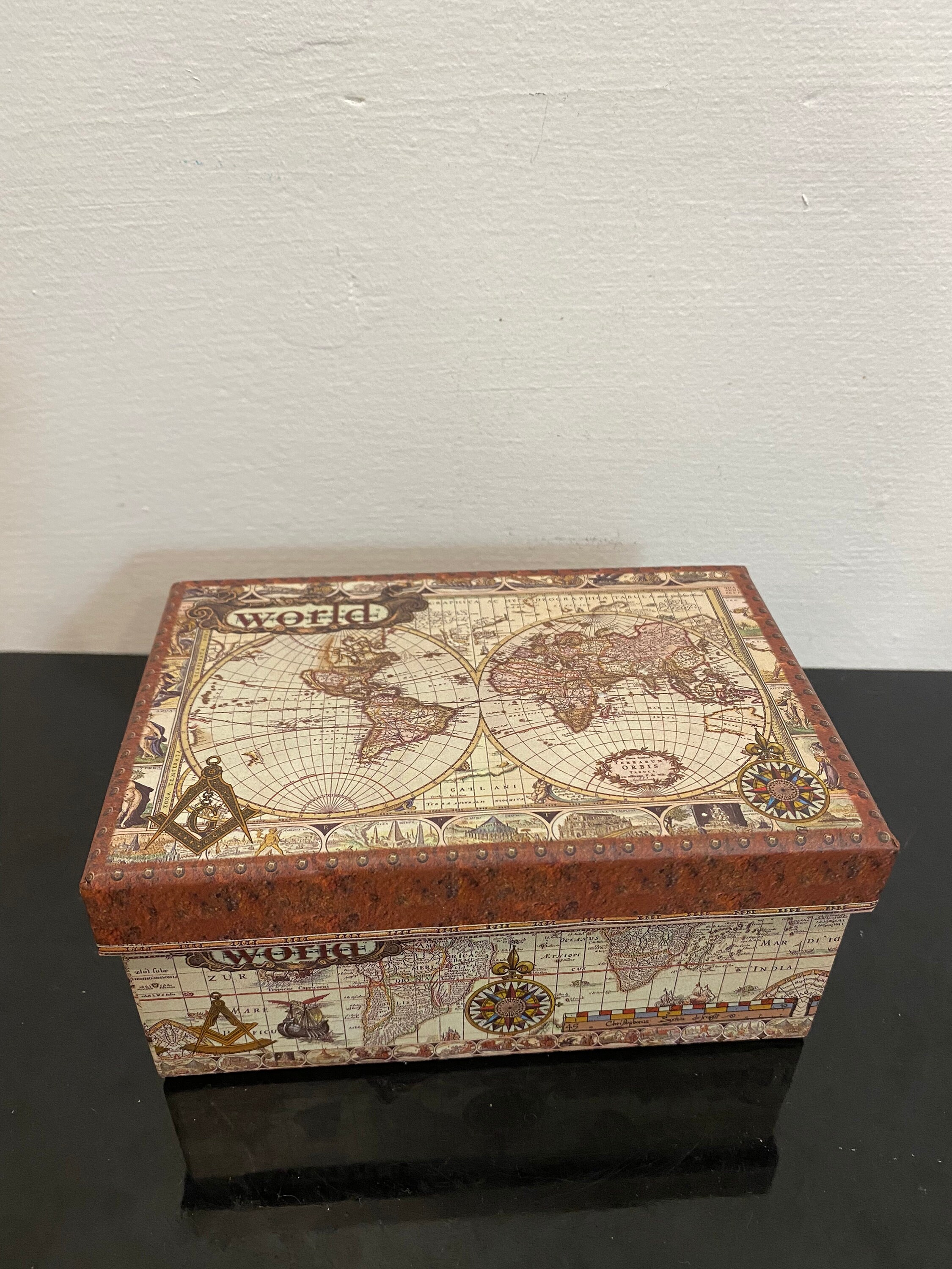 World Map Paper Storage Box - Etsy Australia