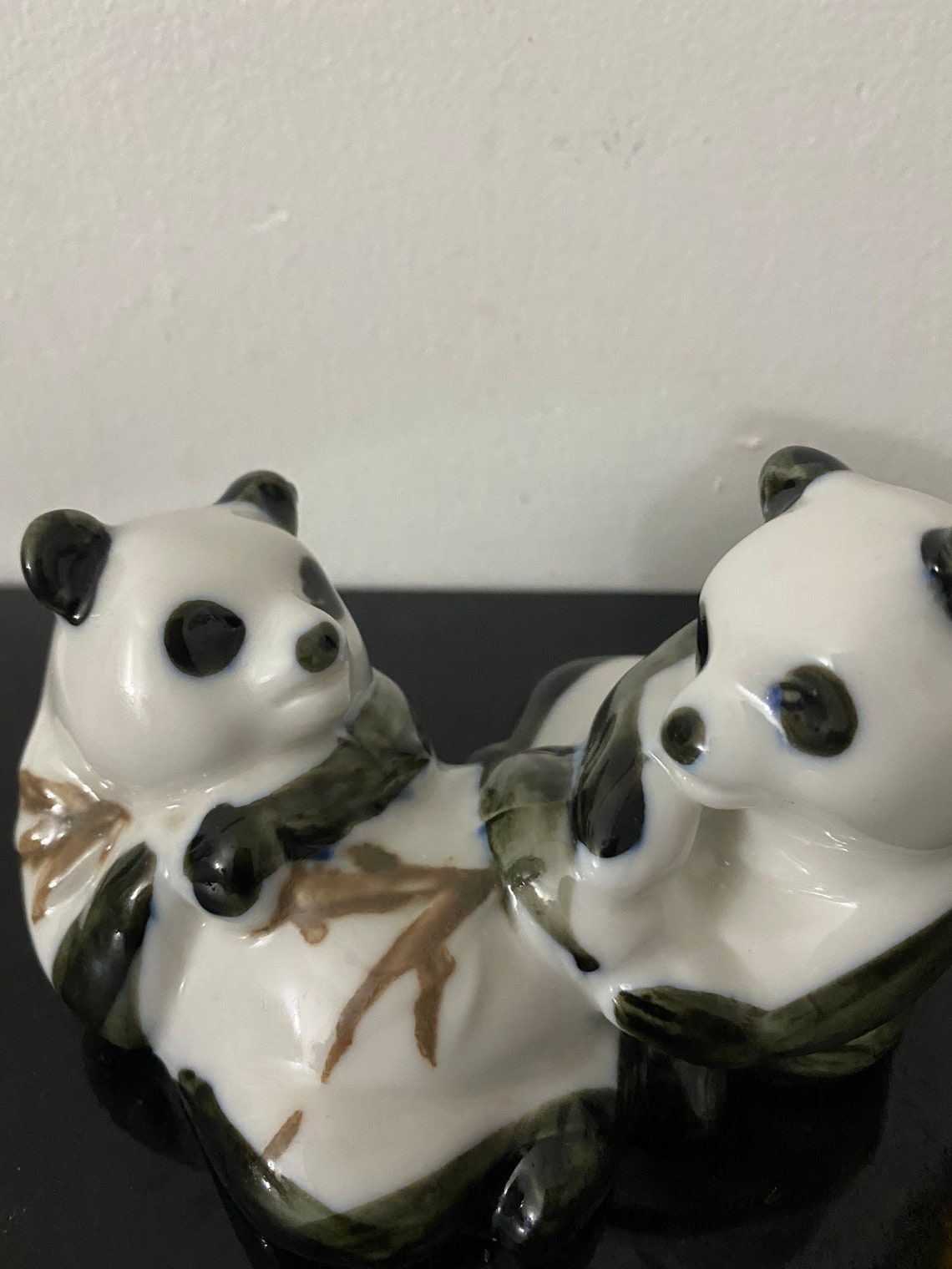 Ceramic panda bear duo | Etsy