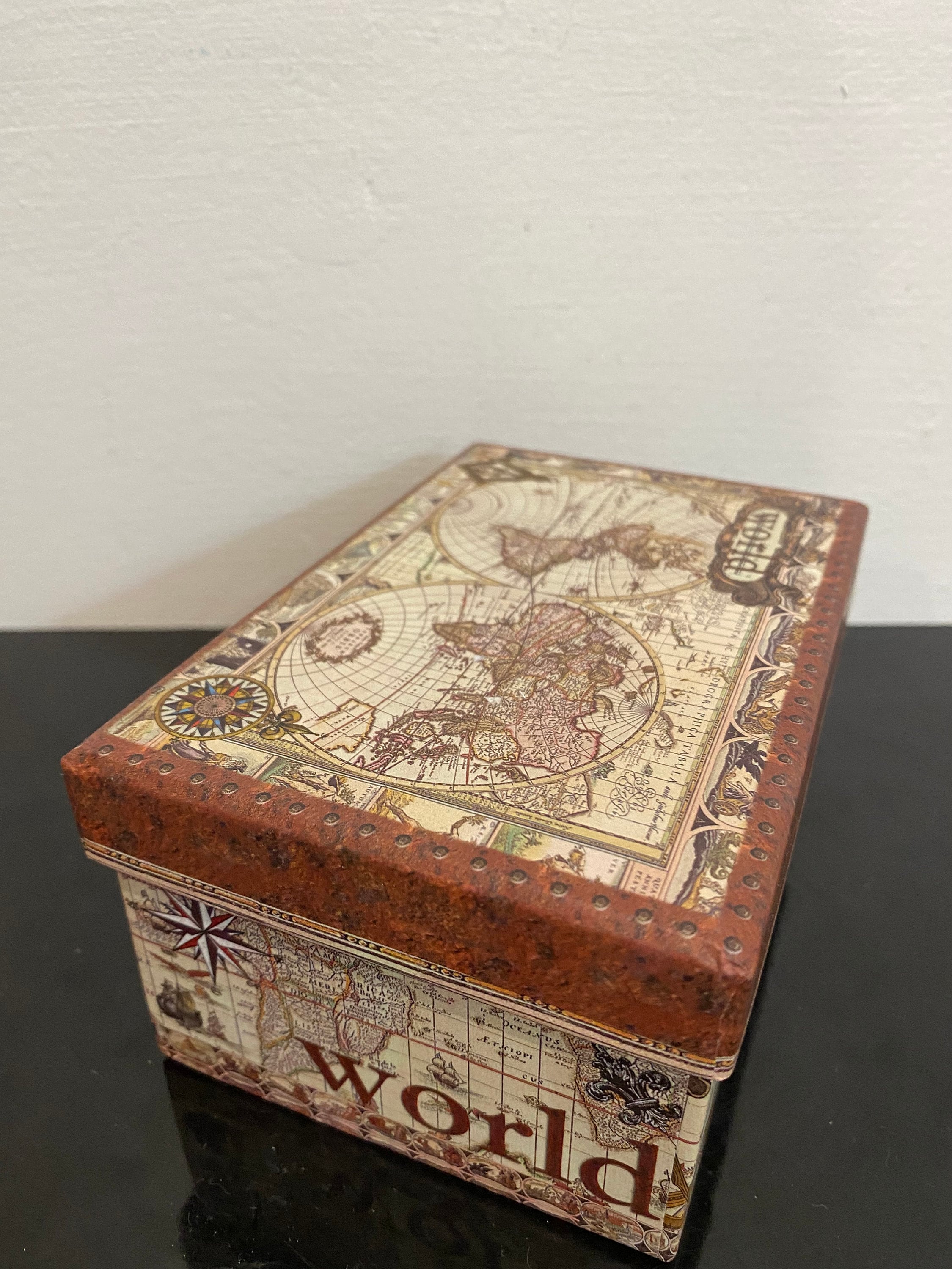 World Map Paper Storage Box - Etsy Australia