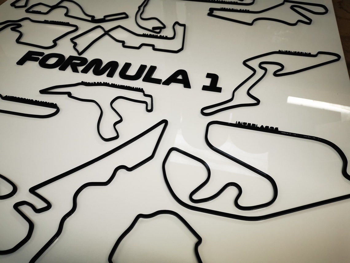F1 Tracks and F1 Font 30 Various F1 Tracks to Enable Laser | Etsy