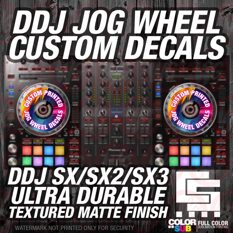 Custom DJ Controller Jog Wheel Decals | SX | SX2 | Sx3 | High Quality ...