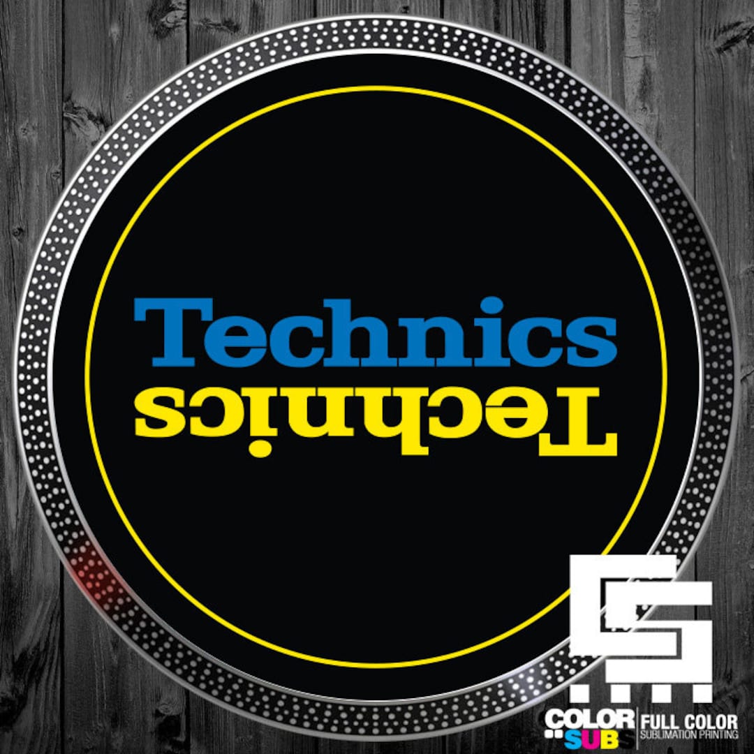 Technics Black Blue Yellow DJ Turntable Slipmats Record Pads - Pair - Etsy