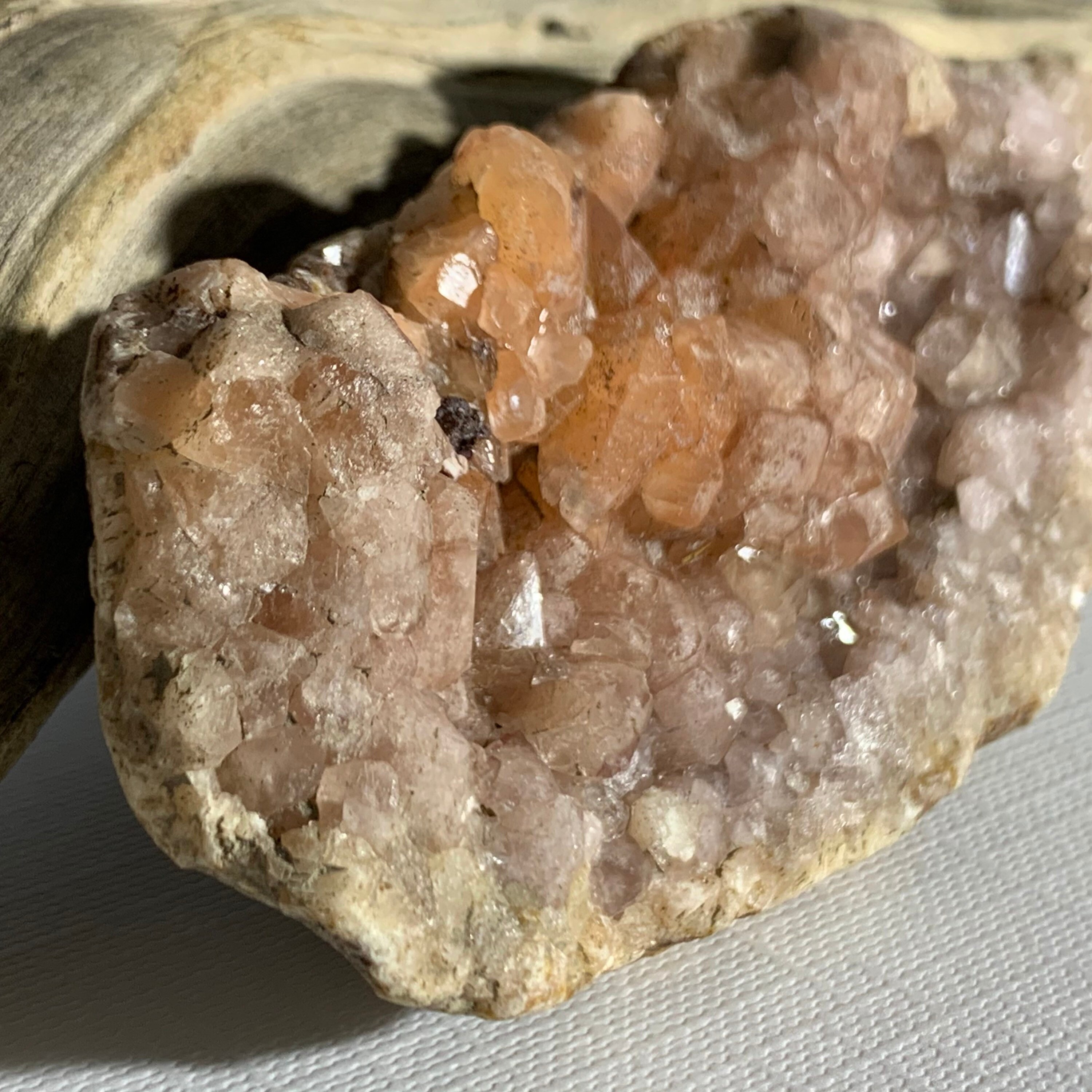 Rare Mendip Potato Stone Geode With Rose Quartz and Hematite Calcite ...