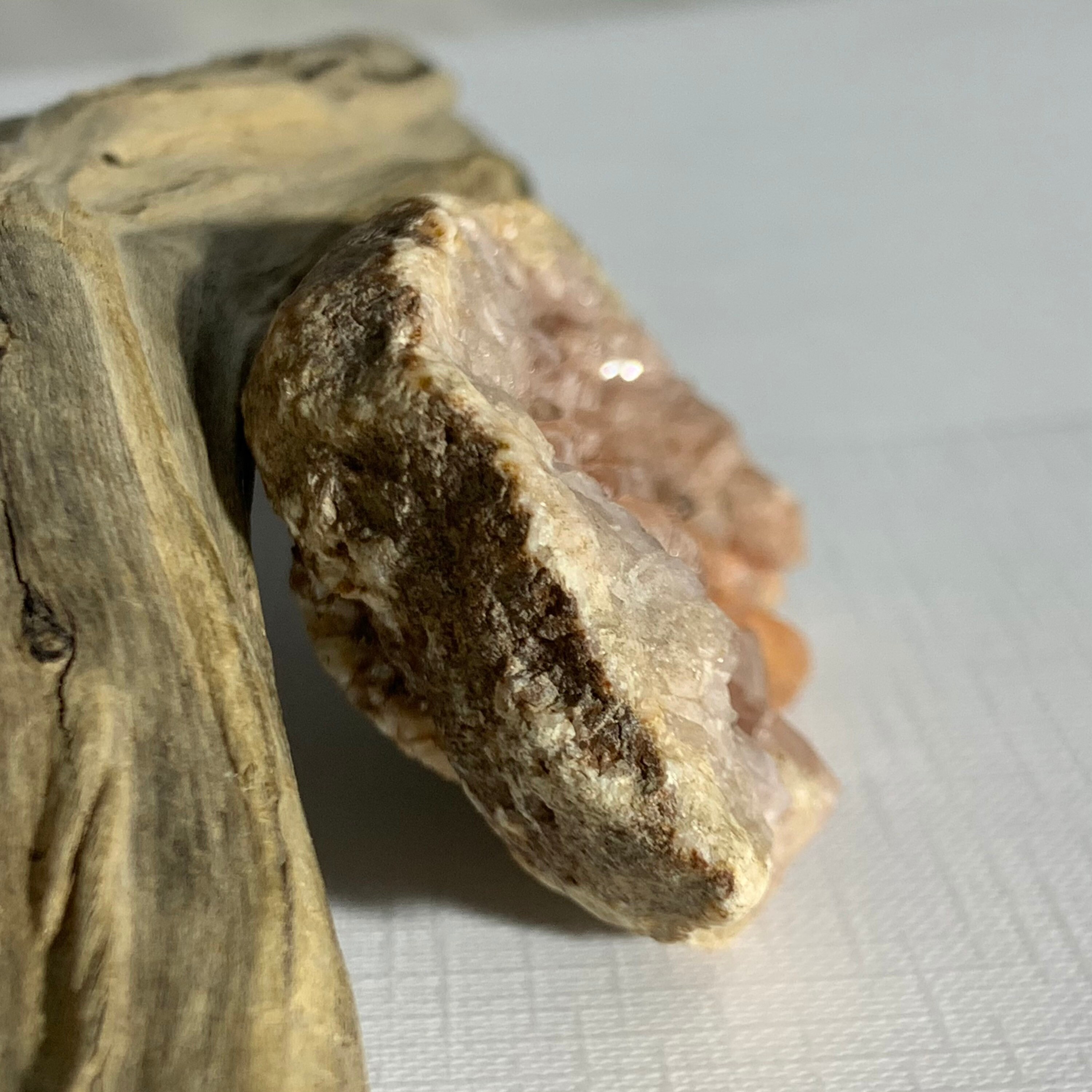 Rare Mendip Potato Stone Geode With Rose Quartz and Hematite Calcite ...