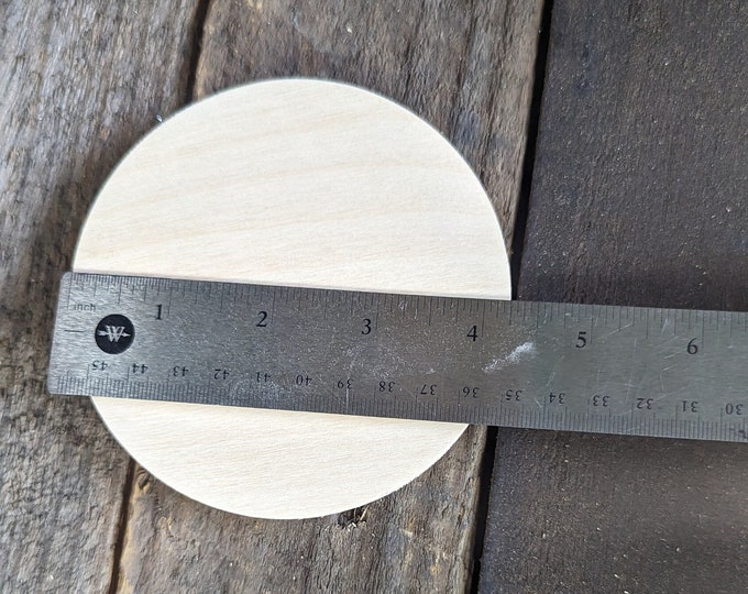4.25" (4 1/4") Wood Circle Disc Plaques, BALTIC BIRCH - Wooden Circles ...
