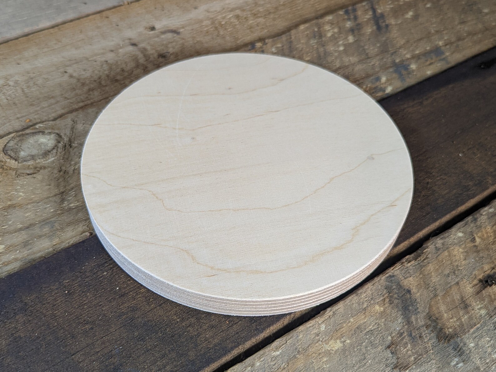 6.5 Wood Circle Disc Plaques BALTIC BIRCH Wooden - Etsy