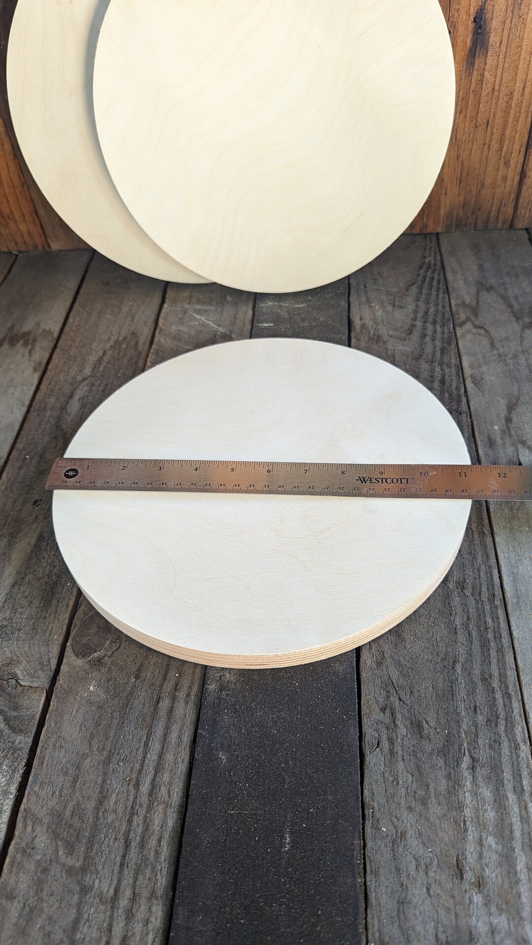 11.25" (11-1/4") Wood Circle Disc Plaques, BALTIC BIRCH Wooden Circles ...