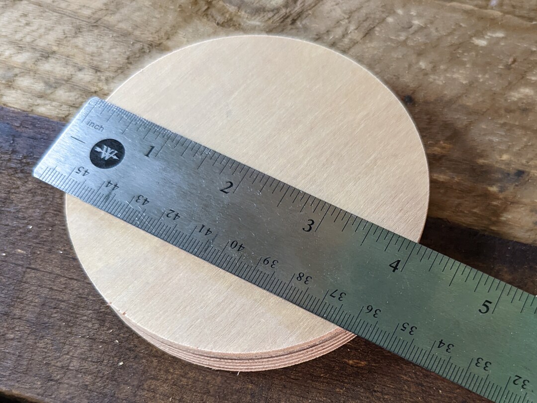4" Baltic Birch Wood Circle, Unfinished Wooden Discs, DIY Craft ...