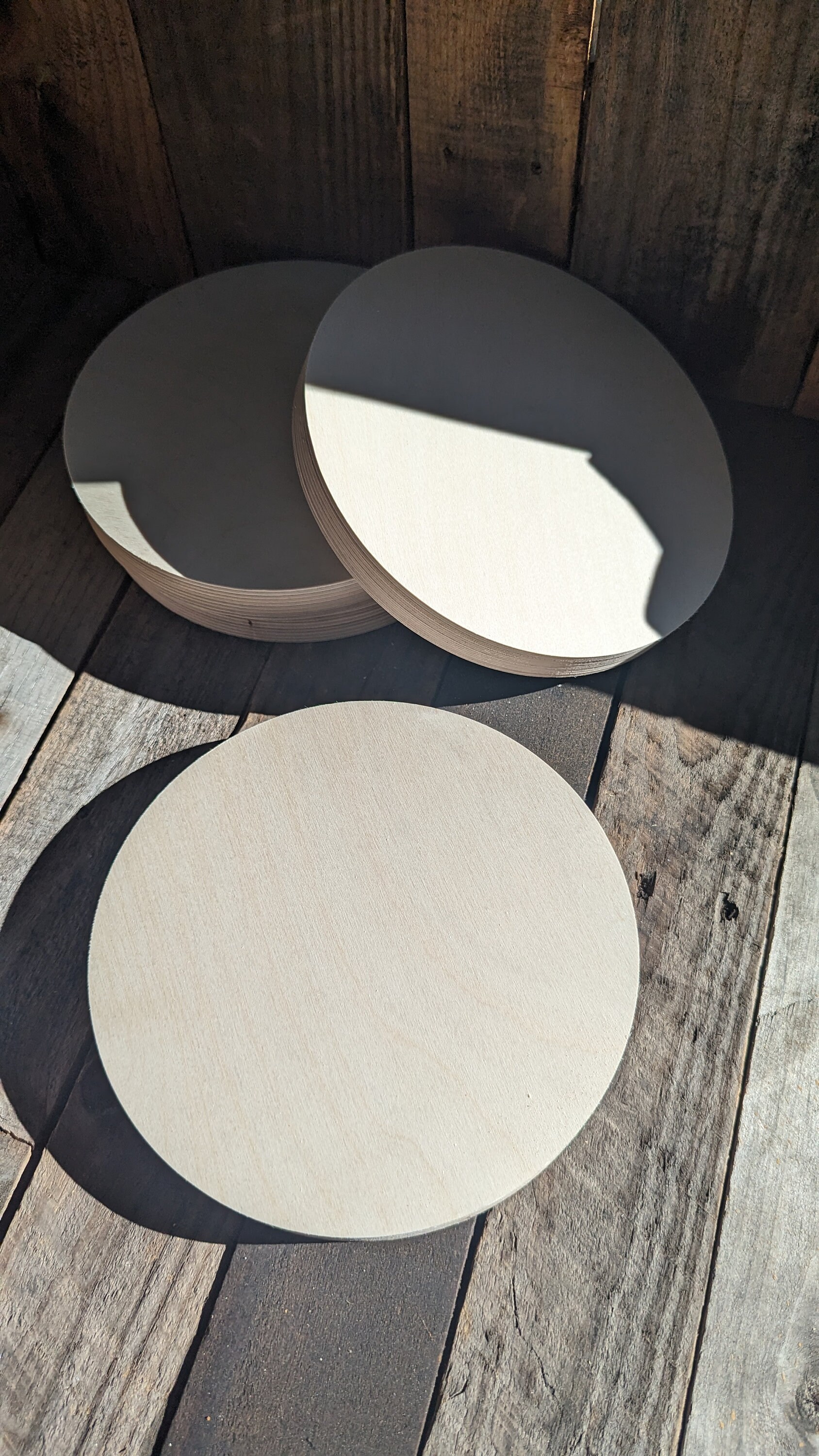 9 Wood Circle Disc Plaques BALTIC BIRCH Wooden Circles - Etsy