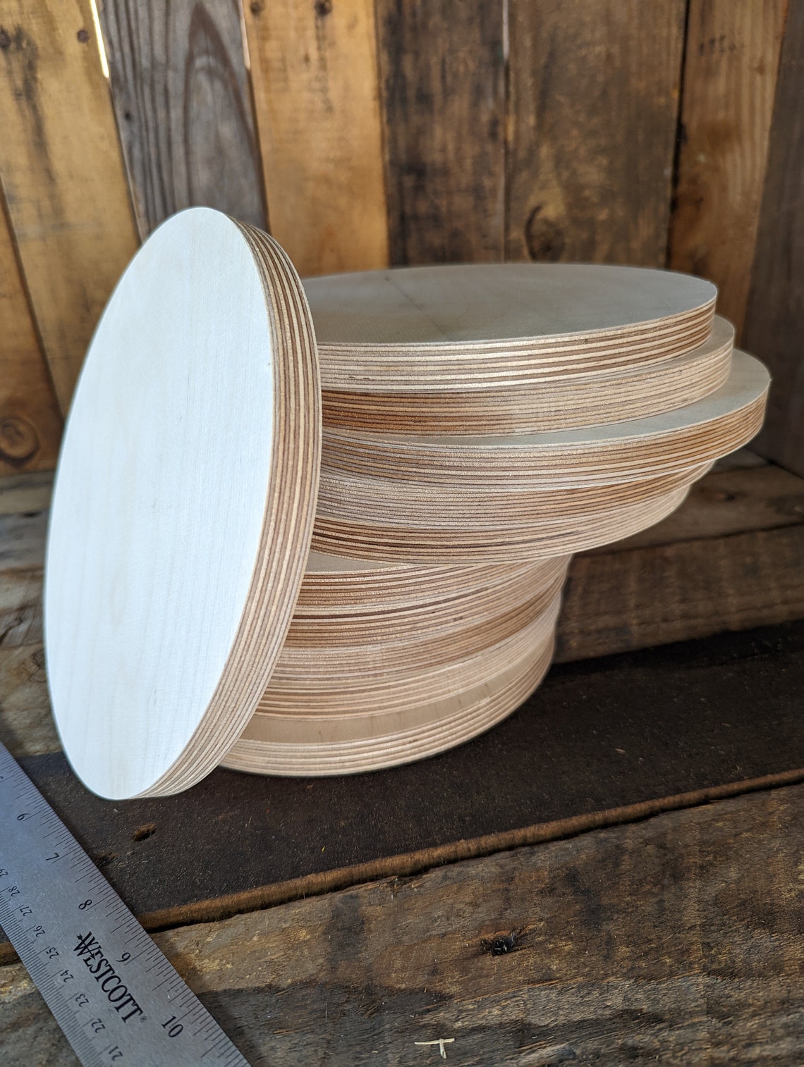 8 Wood Circle Disc Plaques BALTIC BIRCH Wooden Circles - Etsy